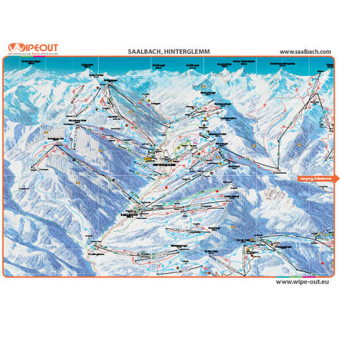 Saalbach Skicircus - Microfibre Piste Map by WIPEOUT – wipeoutstore.com